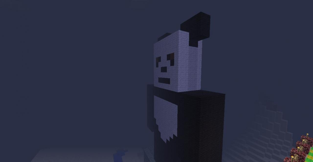 Panda Statue Minecraft Map